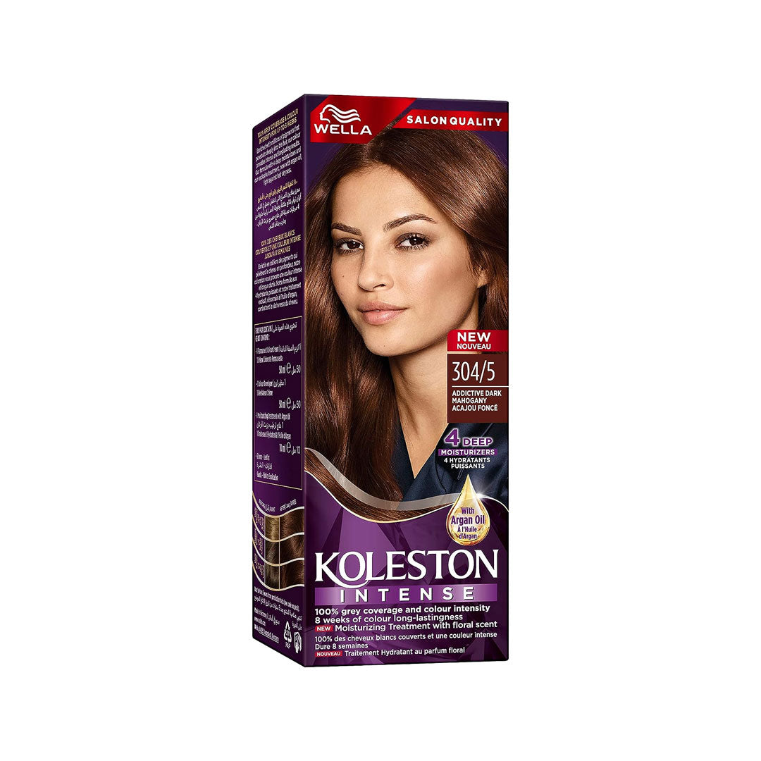 Wella Koleston Semi Kits Hair Color Cream 110ml - 304/5 Dark Mahogany ...