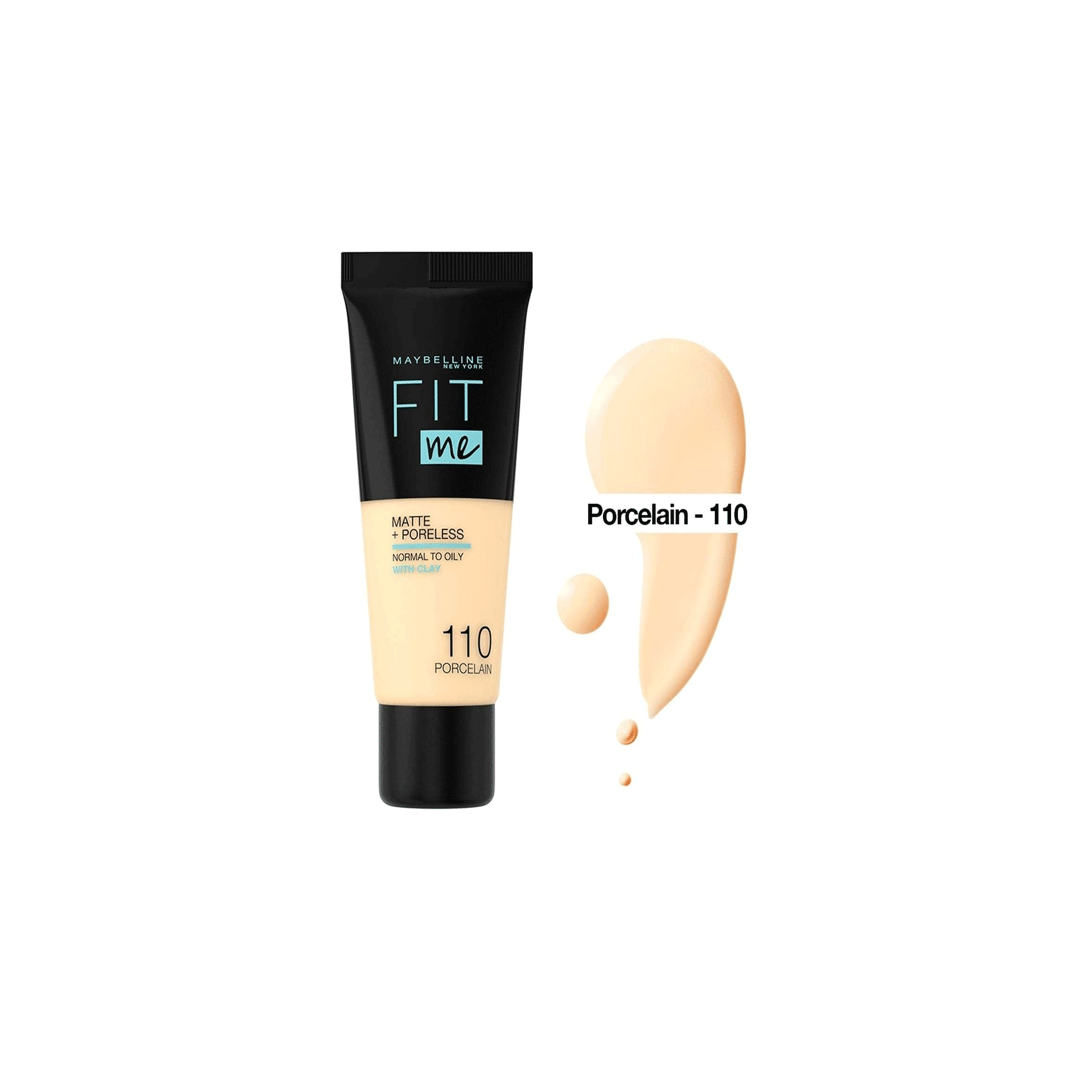 Maybelline Fit Me Matte Poreless Tube Foundation - 110 Porcelain – RIOS