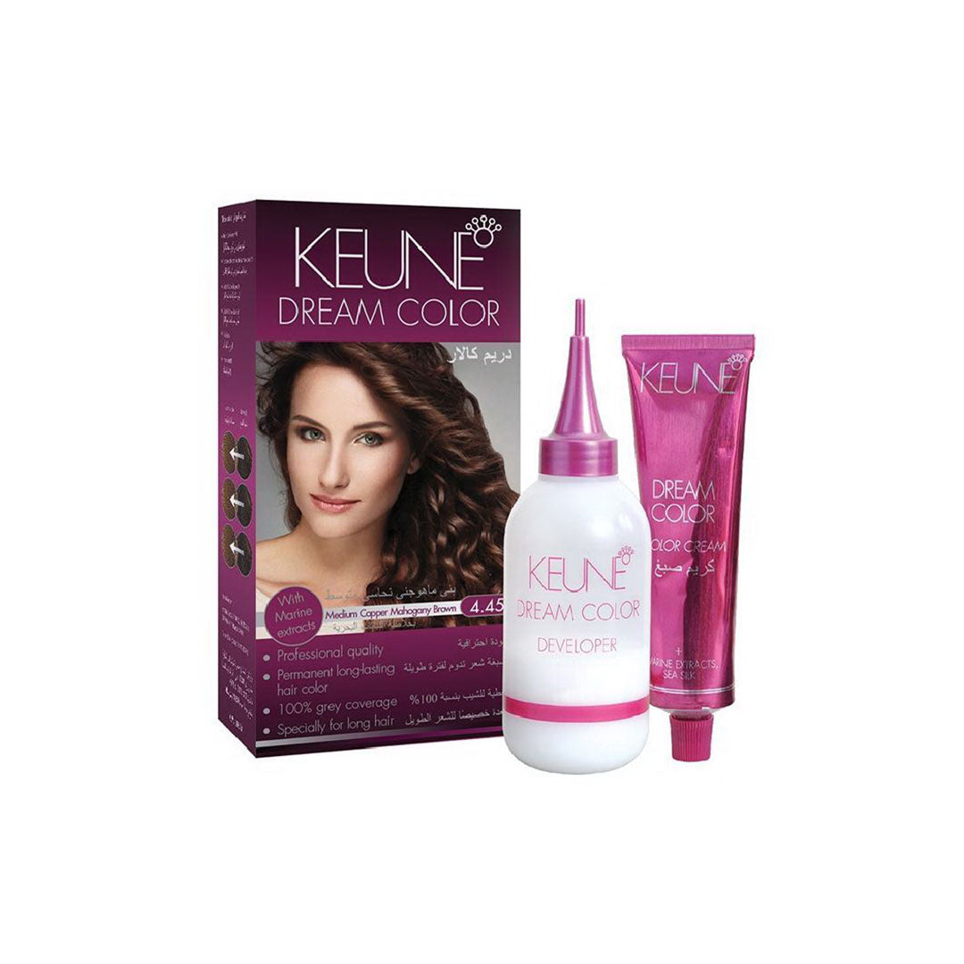 Keune Dream Hair Color - 4.45 Medium Copper Mahogany Brown – RIOS