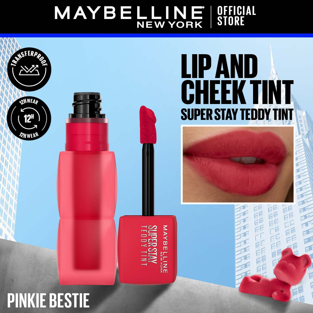 Maybelline Super Stay Teddy Tint - 65 Pinkie Bestie – RIOS
