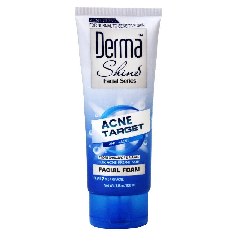 Derma Shine Acne Target Facial Foam Face Wash 100ml – RIOS