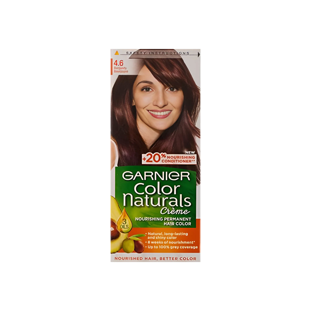 Garnier Color Naturals Hair Color - 4.6 Burgundy – RIOS