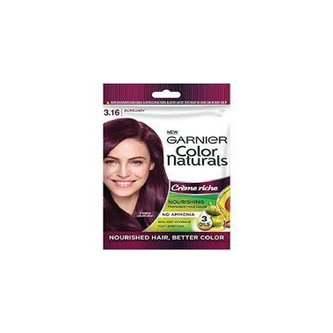 Garnier Color Naturals Hair Color Sachet - 3.16 Burgundy – RIOS