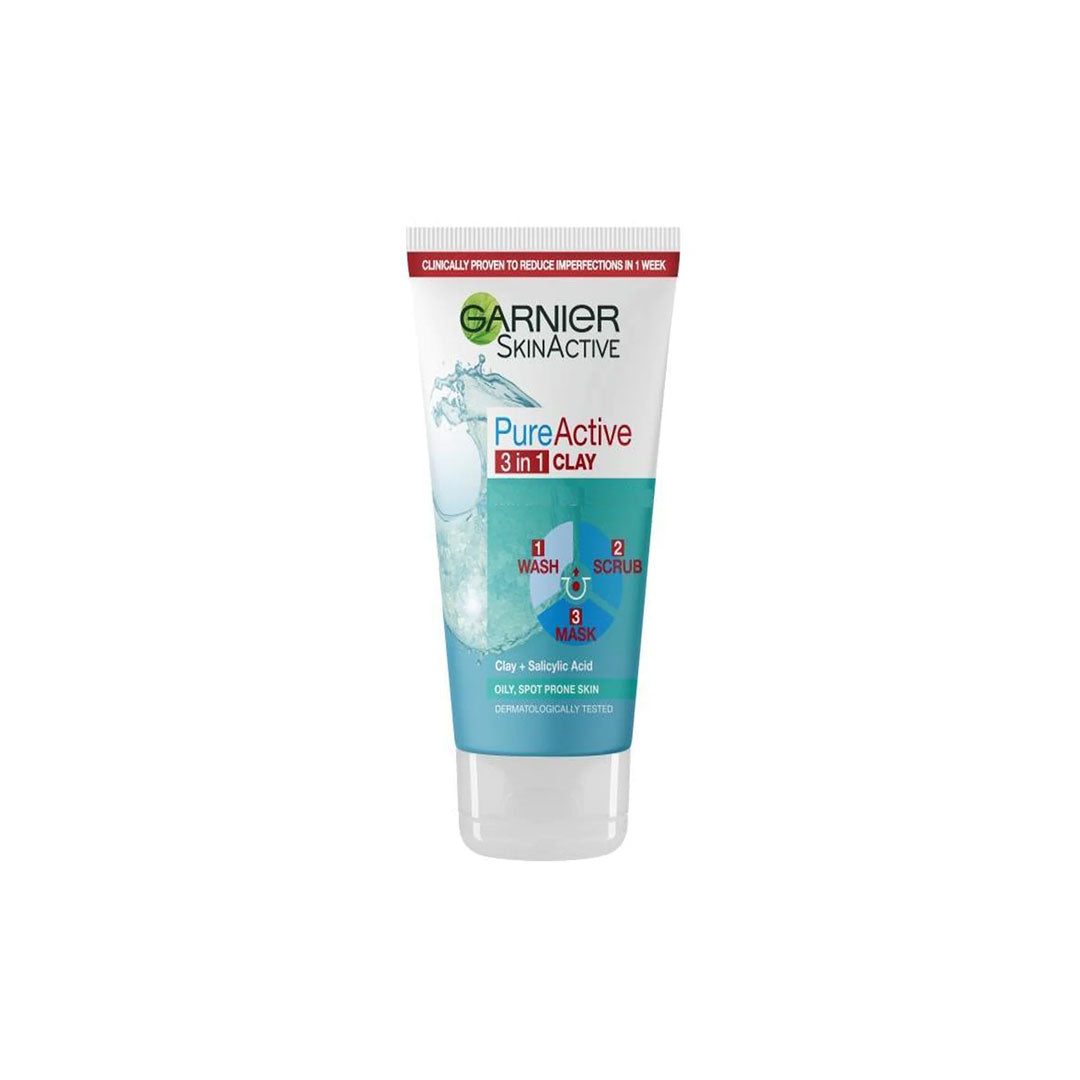 Garnier Pure Active 3 In 1 Clay Mask 50ml – RIOS