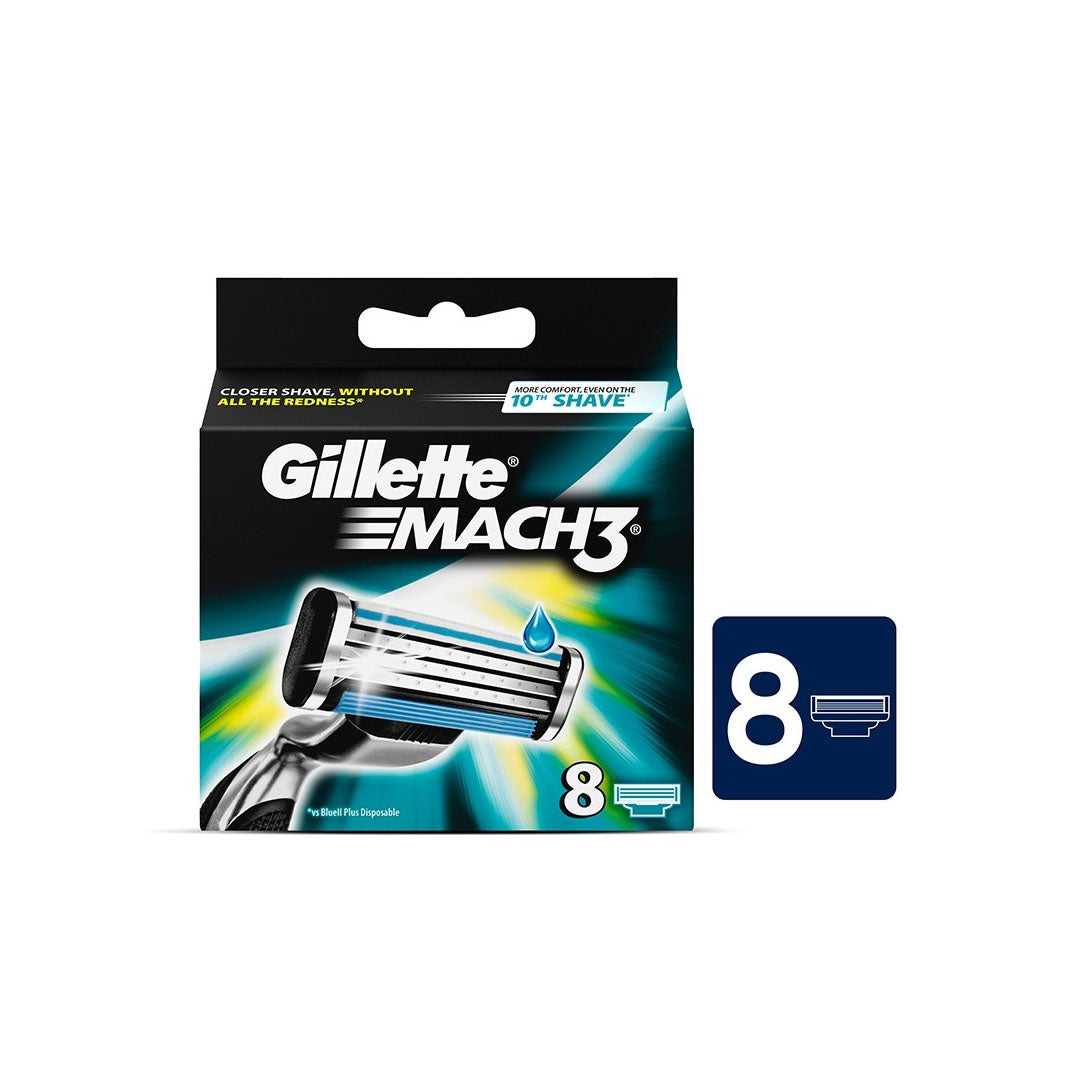 Gillette Mach3 Razor Blade 8'S – RIOS