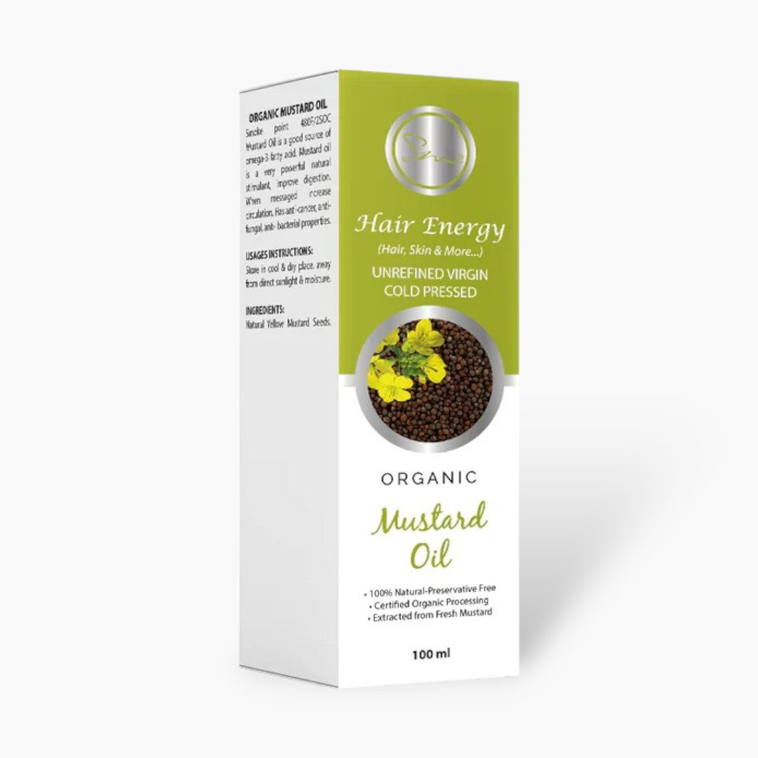Hair Energy Organic Mustard Oil 100ml – RIOS