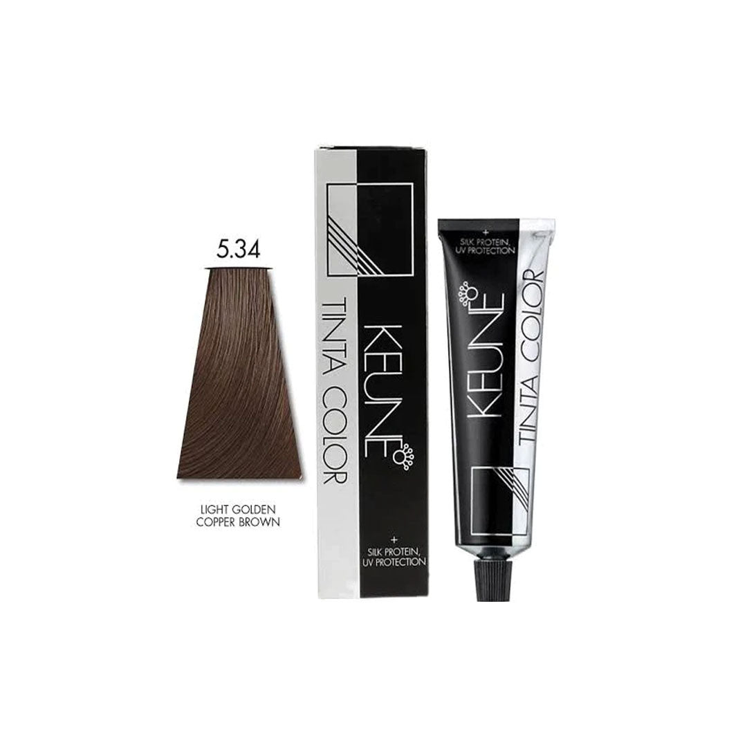 Keune Tinta Hair Color - 5.34 Light Golden Copper Brown – RIOS