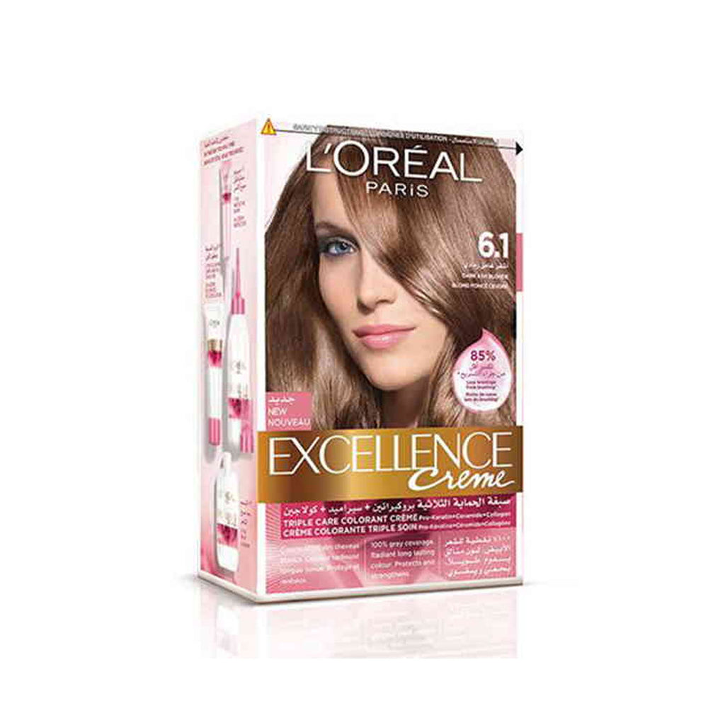 Loreal Paris Excellence Creme Hair Color - 6.1 Dark Ash Blonde – RIOS