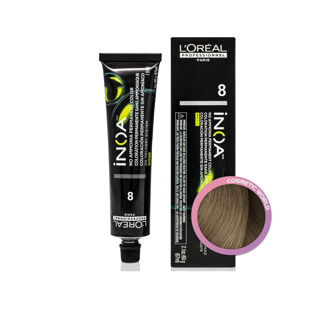 Loreal Professional Inoa Hair Color - 8 Light Blonde – RIOS
