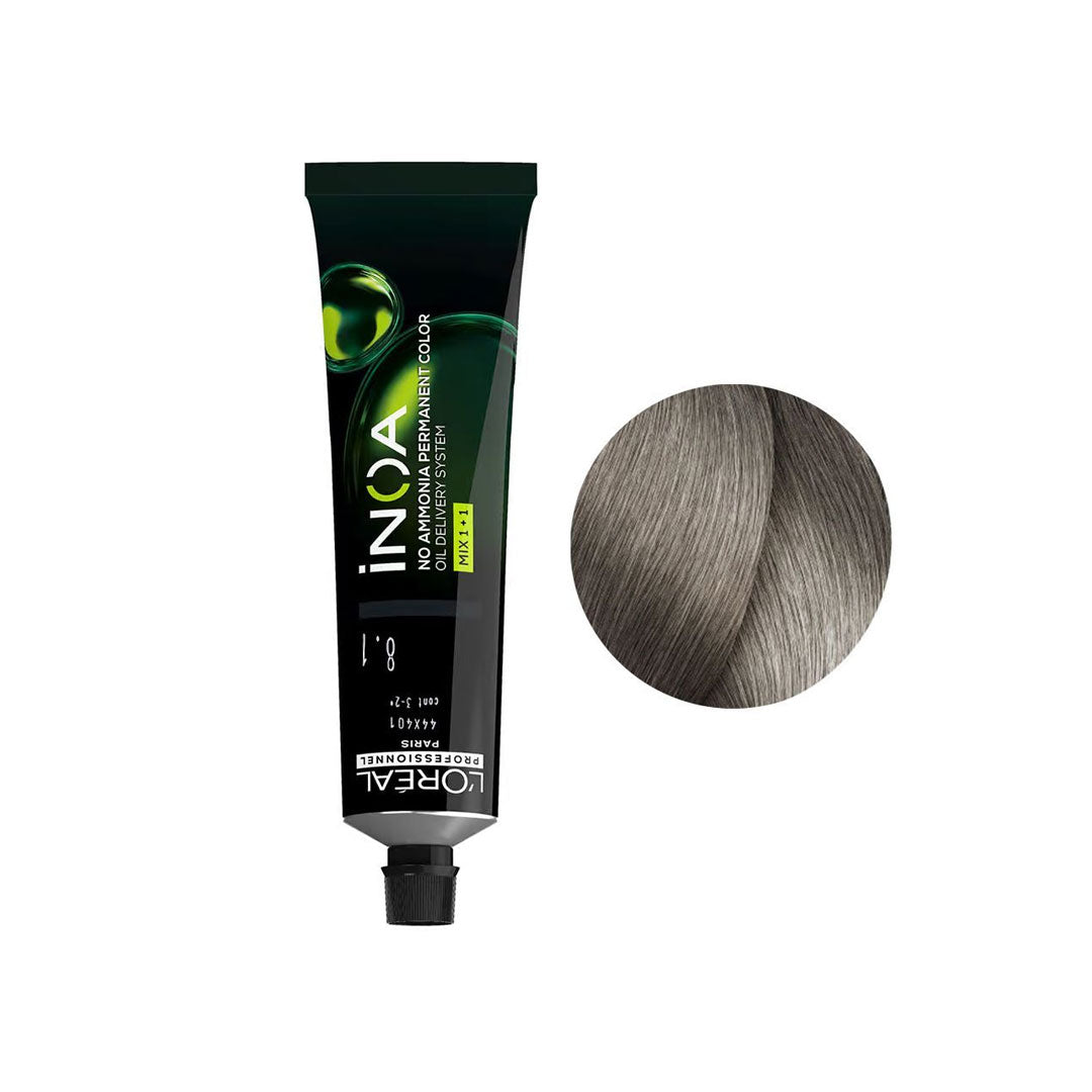 Loreal Professional Inoa Hair Color - 8.1 Light Ash Blonde – RIOS