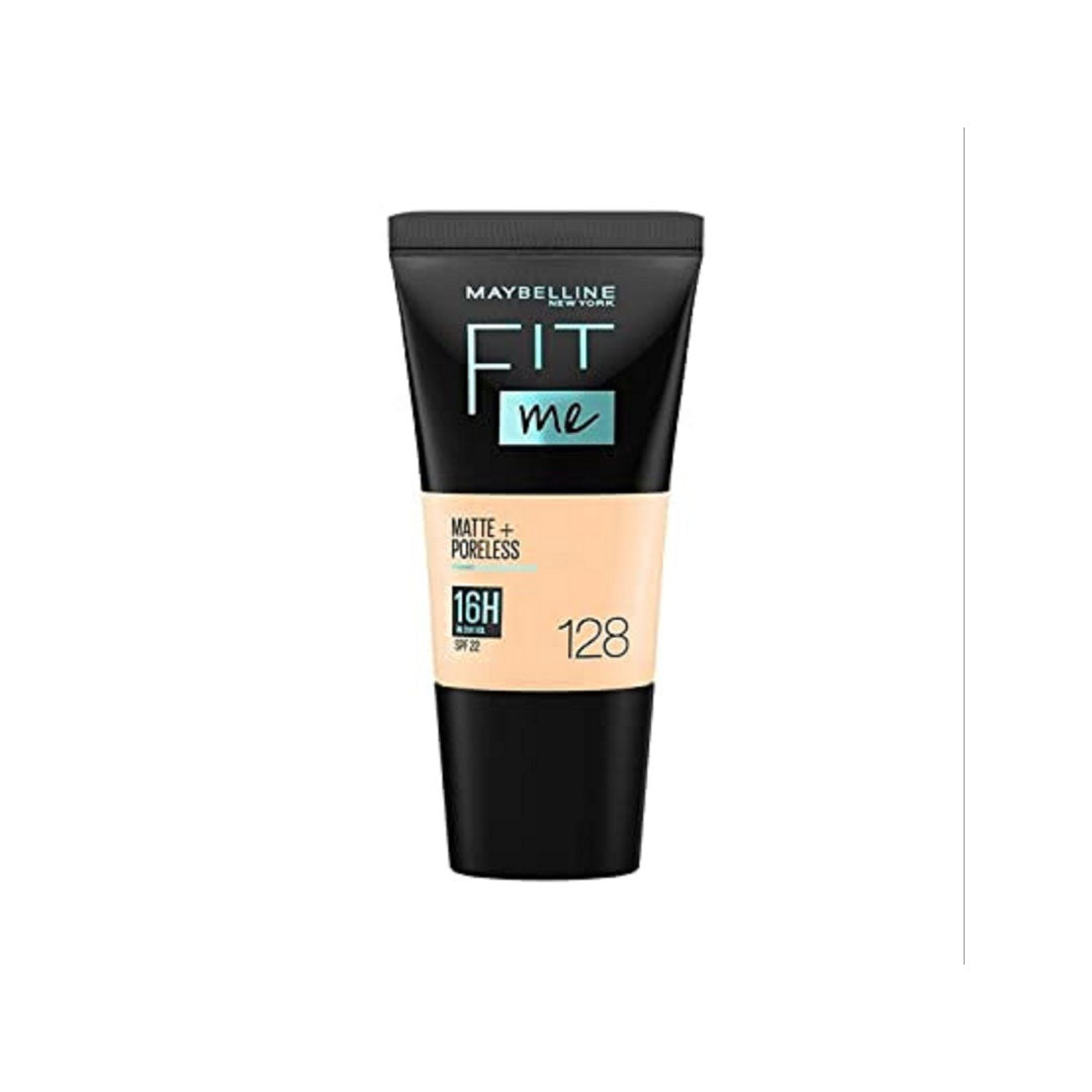 Maybelline Fit Me Matte Poreless Foundation Tube 18ml - 128 Warm Nude ...