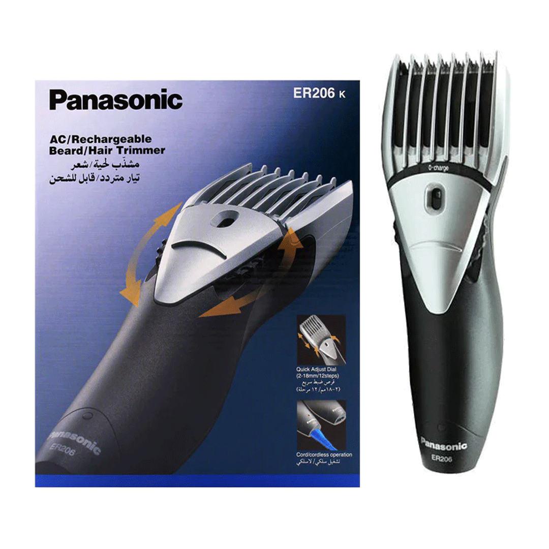 Panasonic Rechargeable Hair Trimmer - ER206 – RIOS