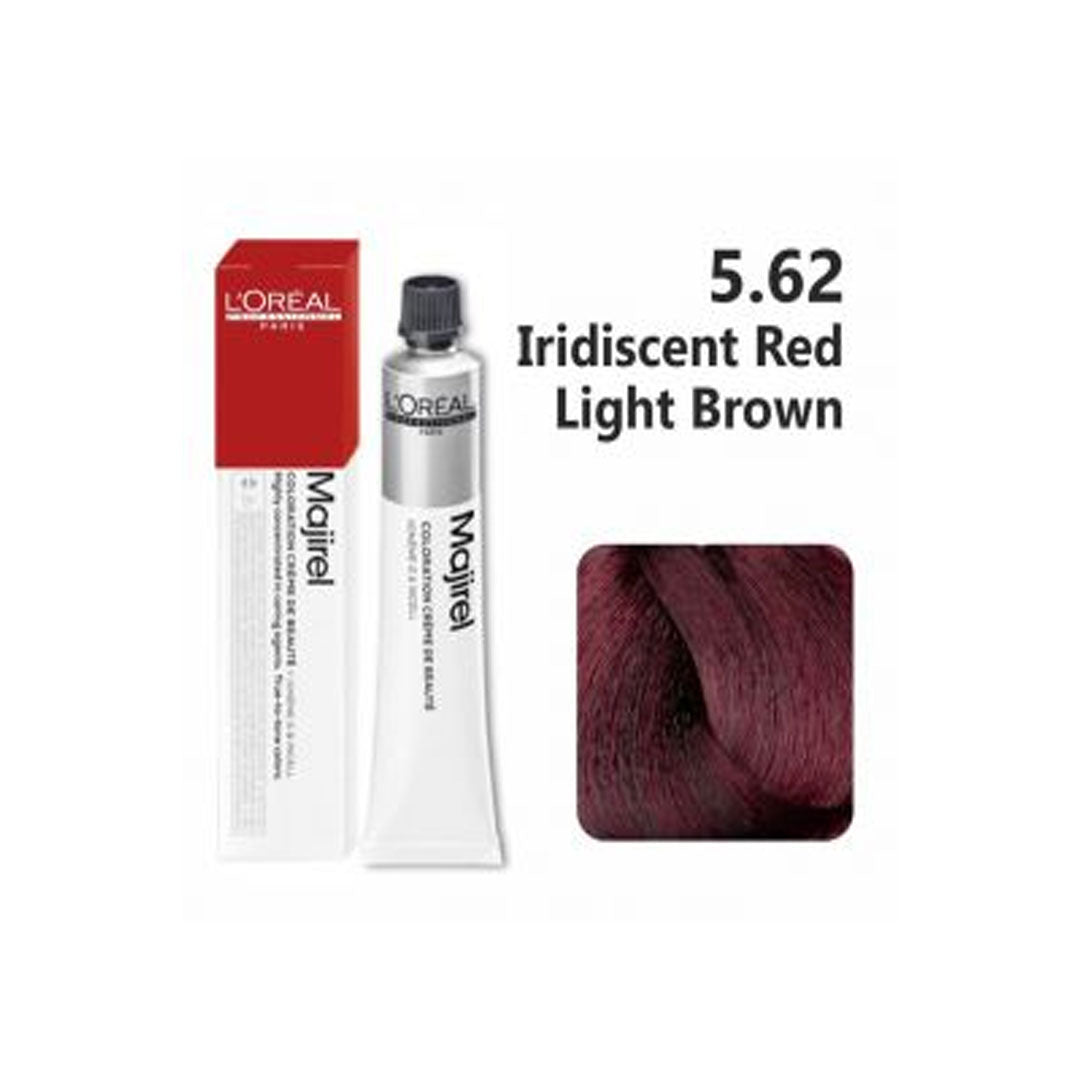 Loreal Professional Majirel Hair Color - 5.62 Red Iridescent Light Bro ...