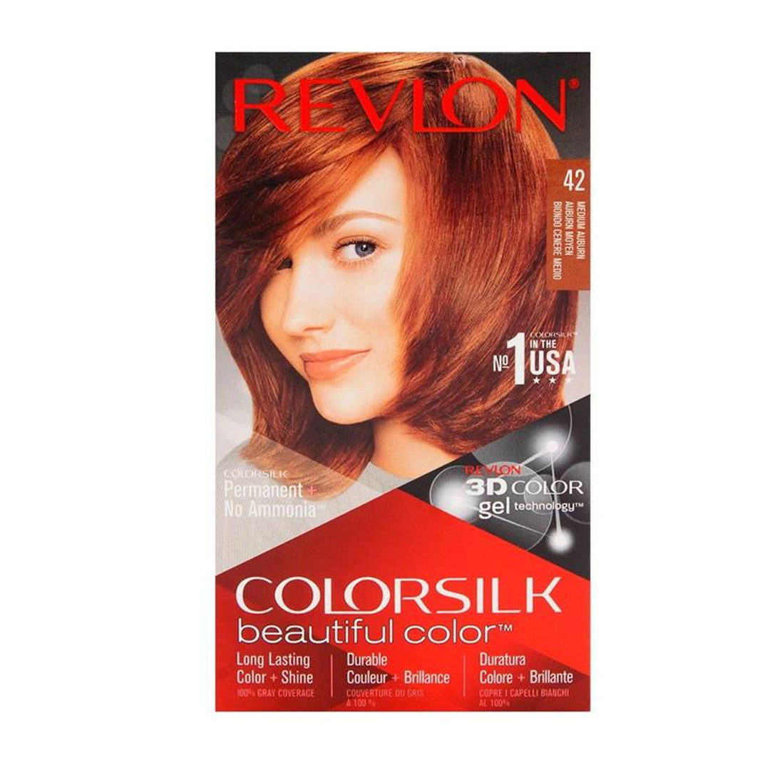 Revlon Color Silk Hair Color 130ml - 42 Medium Auburn – RIOS