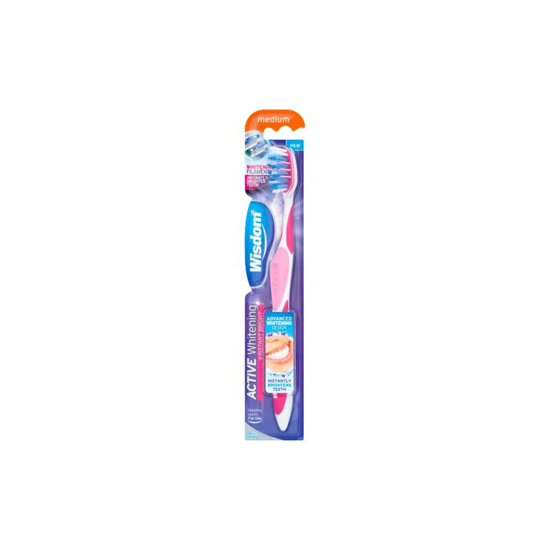 Wisdom Active Whitening Instant Bright Medium Tooth Brush – RIOS