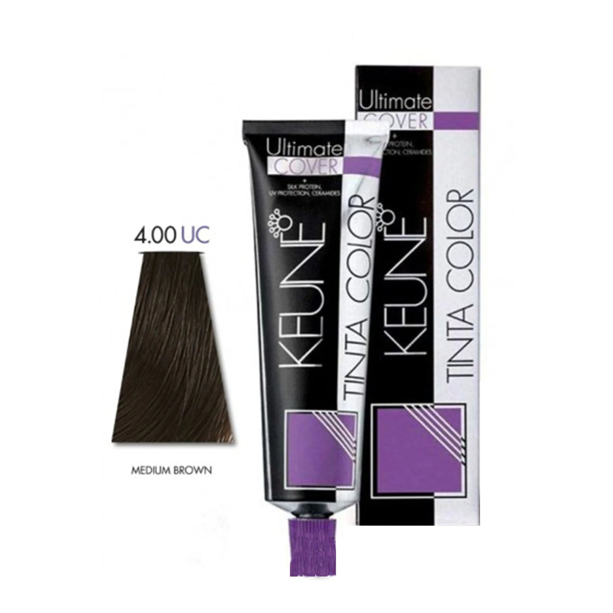 Keune Professional Ultimate Hair Color - 400UC Medium Brown – RIOS
