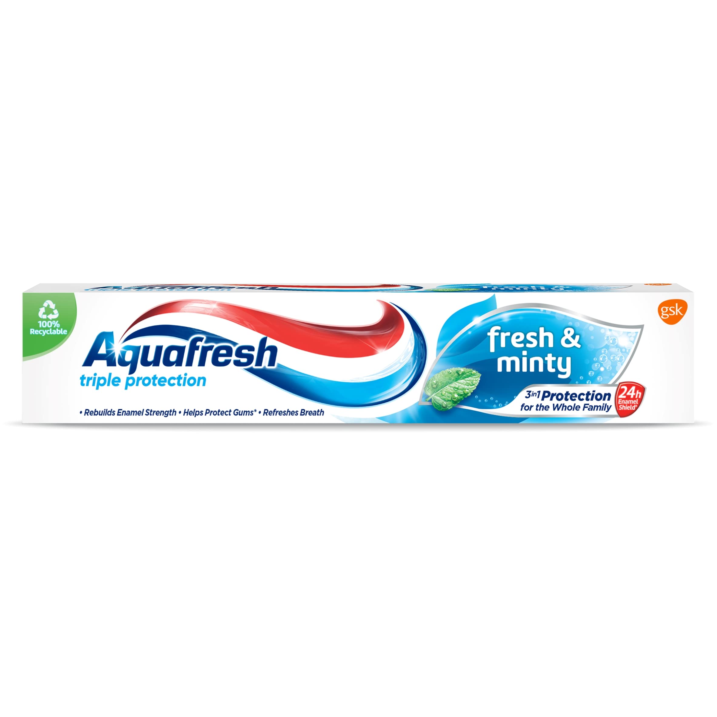 Buy AquaFresh Triple Protection Fresh & Minty Tooth Paste 75ml, Oral ...