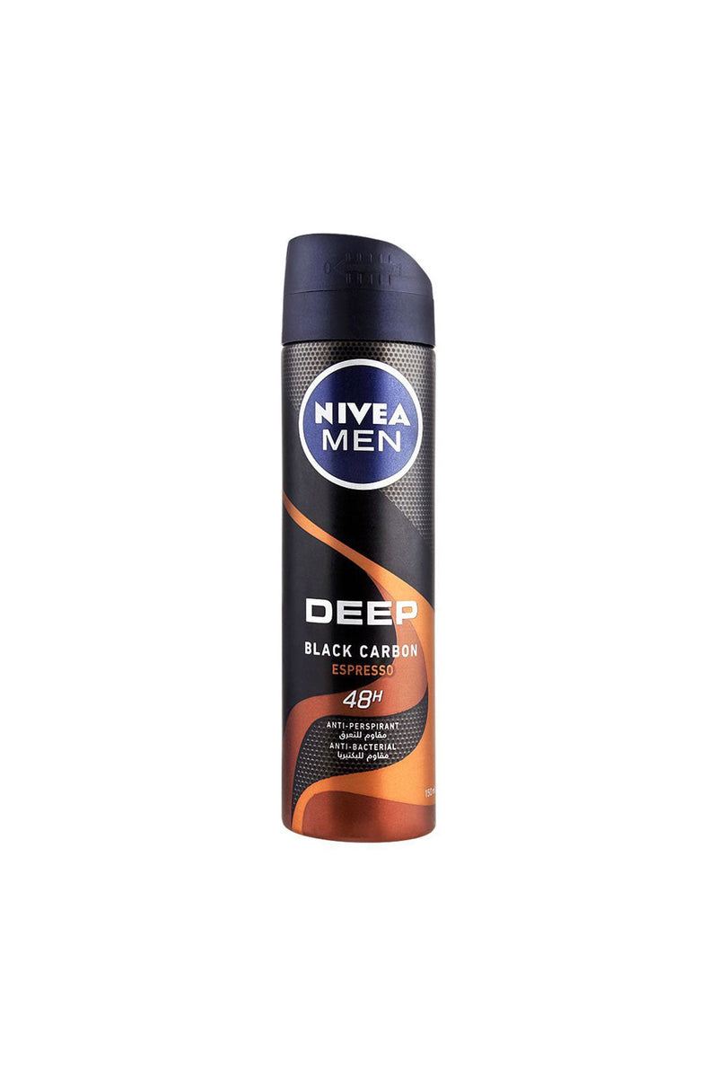 Buy Nivea Men Deep Black Carbon Espresso Body Spray 150ml, Body Spray ...