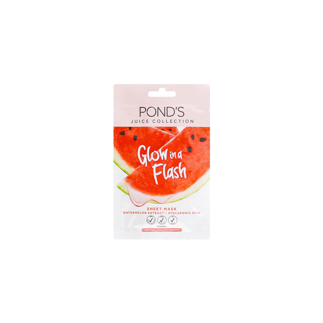 Buy Ponds Watermelon Glow In A Flash Sheet Mask 20g | RIOS